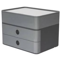 HAN SMART-BOX PLUS ALLISON 1100-19 Schubladenbox Schwarz, Grau, Wei&szlig; Anzahl der Schubf&auml;cher: 2