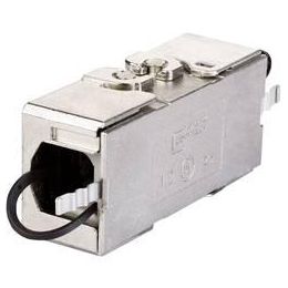 Metz Connect Verbinder Netzwerk Adapter CAT 6a 0 m Silber (metallic)