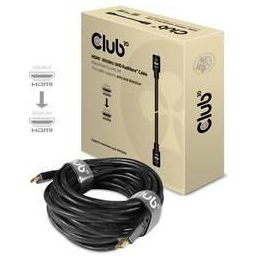 club3D HDMI Anschlusskabel HDMI-A Stecker, HDMI-A Stecker 15.00 m Schwarz CAC-2314 4K UHD, Flammwidrig HDMI-Kabel