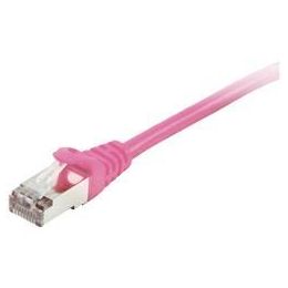 Equip 605584 RJ45 Netzwerkkabel, Patchkabel CAT 6 S/FTP 5.00 m Pink vergoldete Steckkontakte 1 St.