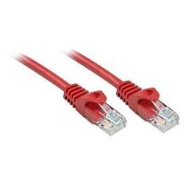 LINDY 48187 RJ45 Netzwerkkabel, Patchkabel CAT 6 U/UTP 10.00 m Rot 1 St.