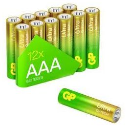 GP Ultra Micro (AAA)-Batterie Alkali-Mangan 1.5 V 12 St.