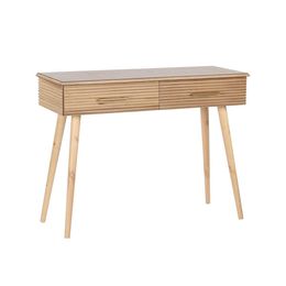 Konsole DKD Home Decor 100 x 40 x 76 cm Gold Hellbraun Paulonia-Holz Holz MDF