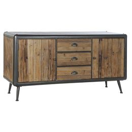 Anrichte DKD Home Decor 144 x 45 x 75 cm Tanne natürlich Metall Hellgrau
