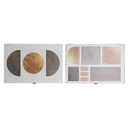 Dekorative Box DKD Home Decor Schwarz Gold Holz MDF (2 Stück)
