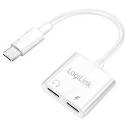 LogiLink USB-C&reg;, Audio Adapter [1x USB-C&reg; - 1x USB-C&reg; Buchse, USB-C&reg; Buchse (Power Delivery)] UA0433