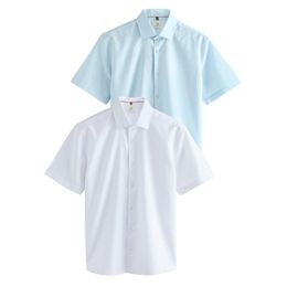 next Button Up Shirt male Blue, White size XXXL