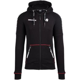 Gorilla Wear Sportsweatshirt 'Georgia ' Herren Größe 4XL blutrot / schwarz / weiß