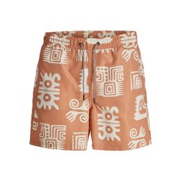 Jack & Jones JACK & JONES Badeshorts Herren Größe S orange