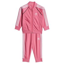 adidas originals Jogginganzug 'Adicolor' Jungen Größe 92 altrosa / schwarz / offwhite