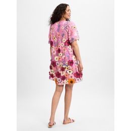 Y.A.S YAS Kleid Damen Größe 42 gelb / rosé / hellpink / rot Winterkleid