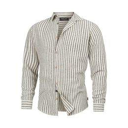 INDICODE Jeans Button Up Shirt 'Terra' male Blue size XXXL