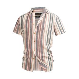 INDICODE Jeans Button Up Shirt 'Kiss' male Red size XL