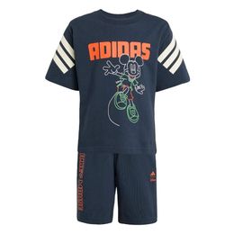 adidas Sportswear Trainingsanzug 'Disney Mickey Mouse' Jungen Größe 104 navy / hellgrün / orange / offwhite