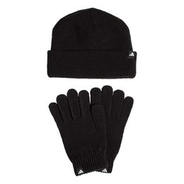 adidas Performance Set: Sportm&uuml;tze und Sporthandschuhe 'Glove + Beanie' Herren Gr&ouml;&szlig;e 58/59 schwarz