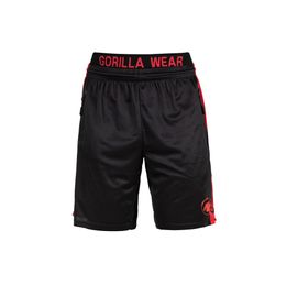 Gorilla Wear Shorts 'Atlanta' Herren Größe 31/33 rot / schwarz