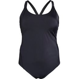 Swim By Zizzi Badeanzug 'Smilla' Damen Gr&ouml;&szlig;e 8XL schwarz