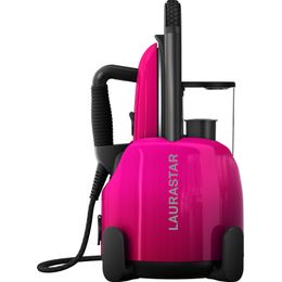 Laurastar Lift Plus Pinky Pop, 3-in-1 Bügelstation, Entknittert, Bügelt & Reinigt, Hygienischer Dampf, Alu-3D Sohle, Vertikales Bügeln
