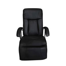 vidaXL Massagesessel Schwarz Kunstleder