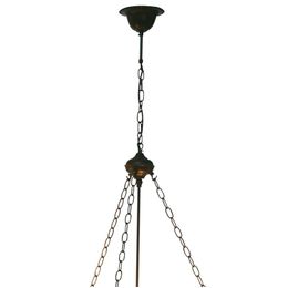 Clayre & Eef Kordel-Anhänger-Halskette Tiffany 100 cm Braun Eisen