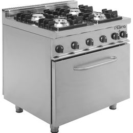 SARO Gasherd mit Elektrobackofen Modell E7/KUPG4LE
