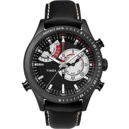 Timex Herren Chronograph Quarzuhr mit Lederarmband TW2P72600
