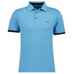 Ragman Poloshirt Blau-Melange-703 S S Uni-Polo