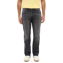 Mustang Straight-Jeans »Herren Style Washington Straight« 802 schwarz 33 - Länge 32 Länge 32 33 Regular Fit Jeans mit mittelhohem Bund und geradem...