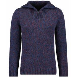 Ragman Troyer Blau-rot-167 54 54 Tweed-Strick