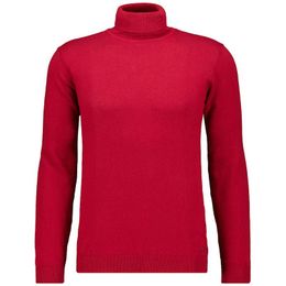 Ragman Rundhalspullover Rot 50 50 Rollkragen-Pullover