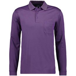 Ragman Poloshirt Violett 58 58 Mit Brusttasche