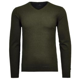 Ragman V-Ausschnitt-Pullover Loden-300 52 52 Baumwolle-Kaschmir-Mix