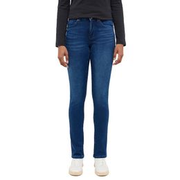 Mustang Slim-fit-Jeans »Damen Style Shelby Slim« 742 mittelblau 34 - Länge 34 Länge 34 34 Slim-fit Jeans mit mittlerer Bundhöhe