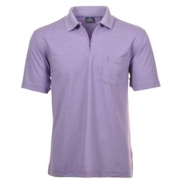 Ragman Poloshirt Flieder-410 M M Poloshirt mit Reissverschluss