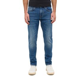Mustang Slim-fit-Jeans »Herren Style Orlando Slim fit« 682 mittelblau 30 - Länge 32 Länge 32 30 Schmal geschnittene Jeans mit hohem Bund