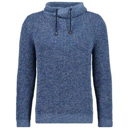 Ragman Rollkragenpullover Blau-Melange-172 58 58 Fancy-Kragen
