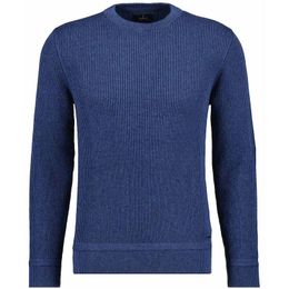 Ragman Herren Ragman Rundhalspullover blau 52