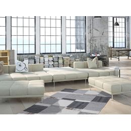 Teppich Kayoom, B:160cm H:10mm L:230cm, beige, Wolle, Wohnzimmer, Teppiche, "Liana 210", Handgefertigter Seidenteppich, Unikat, mit
