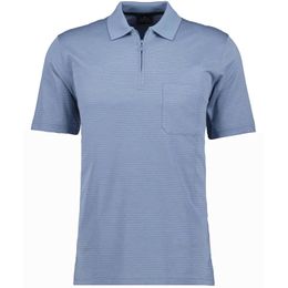 Ragman Herren Poloshirt, blau, Gr. S, Baumwollmischung, Shirts