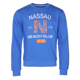 NASSAU BEACH Herren Sweater "NB22010", blau, Gr. XL, 60% Baumwolle, 40% Polyester, Sweatshirts