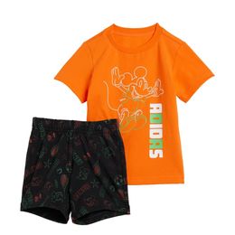 adidas Sportswear Trainingsanzug 'Disney Mickey Mouse' Jungen Gr&ouml;&szlig;e 92 hellgr&uuml;n / orange / schwarz / wei&szlig;