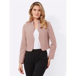 WITT Damen Bolerojacke mit Wellenabschluss, Stehkragen, puder, Gr&ouml;&szlig;e 52
