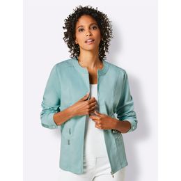 Damen Jeansjacke, Blau, Gr. 36, CREATION L PREMIUM, Casual Blazer, Material: Baumwolle
