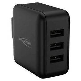 Ansmann Travel Charger TC315 USB Ladeger&auml;t 15 W 3x USB-A Schwarz Innenbereich