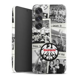 DeinDesign Galaxy S25 Handy Premium Case Smartphone Handyh&uuml;lle Schutzh&uuml;lle gl&auml;nzend Retro Official Licensed Product Eintracht Frankfurt Premium Case