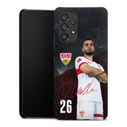 DeinDesign Galaxy A53 5G Handy Premium Case Smartphone Handyh&uuml;lle Schutzh&uuml;lle matt Vfb Stuttgart Deniz Undav Official Licensed Product Premium Case