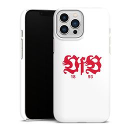 DeinDesign iPhone 13 Pro Max Handy Premium Case Smartphone Handyh&uuml;lle Schutzh&uuml;lle matt Official Licensed Product Lettering Vfb Stuttgart Premium Case