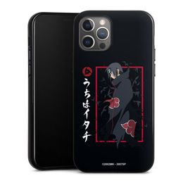 DeinDesign iPhone 12 Pro Handy Silikon H&uuml;lle Case schwarz Handyh&uuml;lle Official Licensed Product Naruto Shippuden Itachi Uchiha