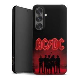 DeinDesign Galaxy S25 Handy Premium Case Smartphone Handyh&uuml;lle Schutzh&uuml;lle matt Band Acdc Official Licensed Product Premium Case