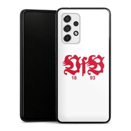 DeinDesign Galaxy A53 5G Handy Silikon H&uuml;lle Case schwarz Handyh&uuml;lle Vfb Stuttgart Lettering Official Licensed Product